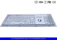 China 103 Keys Trackball Rugged Metal Keyboard With Number Keys Function Keys for sale