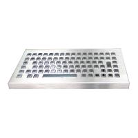 China Industrial Desktop Waterproof Vandalproof Stainless Steel Metal Keyboard with 12 Function Keys for sale