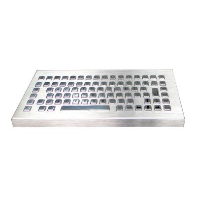 China Industrial Desktop Waterproof Vandalproof Stainless Steel Metal Keyboard with 12 Function Keys for sale