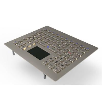 China Super-tiny Stainless Steel Industrial Keyboard With Touchpad And Function Keys For Machines for sale
