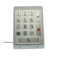 China Panelmount Rugged Vandal-proof Waterproof 15 Flat Keys Door Access Control Numeric Keypad for sale