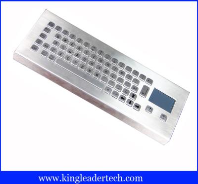 China IP65 Rugged Mini Industrial Desktop Keyboard Metal With Touchpad for sale