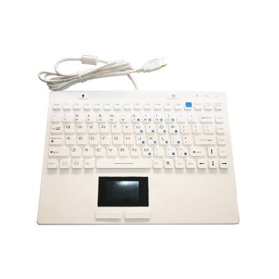 China IP68 FCC CE RoHS-certified USB Silicone Rubber Keyboard with Touchpad for Medical Or Harsh Environment for sale