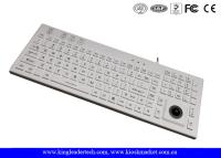 China IP68 106 Keys Waterproof Silicone Keyboard Built In Trackball And Backlight for sale