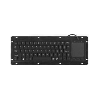 China Low-cost Rugged Panelmount Plastic Keyboard With Touchpad and 68 Keys for sale