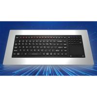 China IP65 Panelmount Stainless Steel Metal Silicone Industrial Medical Keyboard With Touchpad for sale