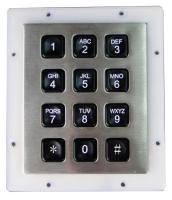 China Rugged Water-proof Vandal-proof Keypad with 12 Back-lit Keys Ideal for Dark Environment for sale