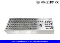 China Machine Industrial Keyboard With Trackball Desktop IP68 EMC USB for sale