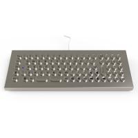 China IP65-IP68 Compact Small Footprint Stainless Steel Desktop Keyboard With Numeric Keypad And Optional Function Keys for sale
