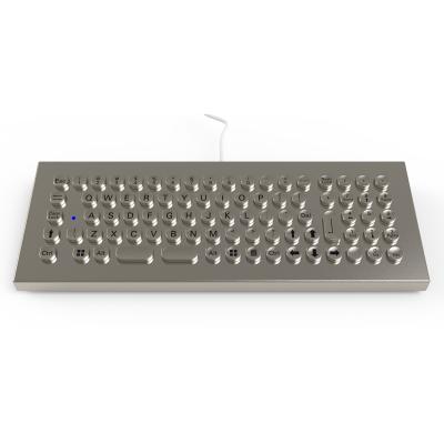 China IP65-IP68 Compact Small Footprint Stainless Steel Desktop Keyboard With Numeric Keypad And Optional Function Keys for sale
