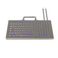 China Industrial Desktop Backlit Keyboard With Two Rugged Cables And Handheld Handle,Particularly Designed And Made For RUMO Logística Brazil for sale