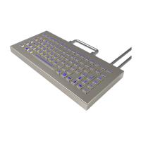 China Industrial Desktop Backlit Keyboard With Two Rugged Cables And Handheld Handle,Particularly Designed And Made For RUMO Logística Brazil for sale