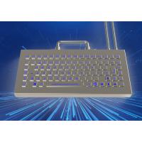 China Industrial Desktop Backlit Keyboard With Two Rugged Cables And Handheld Handle,Particularly Designed And Made For RUMO Logística Brazil for sale