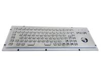 China F Keys Stainless Steel Industrial Keyboard 20mA With Mouse Optical Trackball for sale