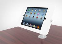 China 360 Degree Rotatable Ipad Kiosk Holder Rugged Metal Flexible Goose Neck Powder Coated for sale