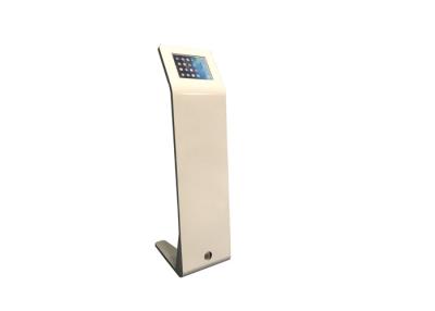 China Rugged Industrial Metal Ipad Kiosk Stand Freestanding with Large Advertisement Board for sale