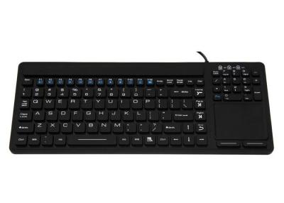 China Antibacterial Medical Waterproof Keyboard USB PS/2 Interface With Full Keys / Touchpad for sale