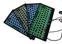 China IP68 Fully Sealed Silicone Keyboard Mini Size USB Interface With Illuminated Backlit for sale
