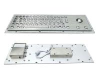 China IP65 Stainless Steel Industrial Trackball Keyboard Panel Mount for sale