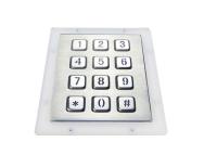 China 12 Keys Backlit Metal Keypad IP65 For Vending Machines for sale