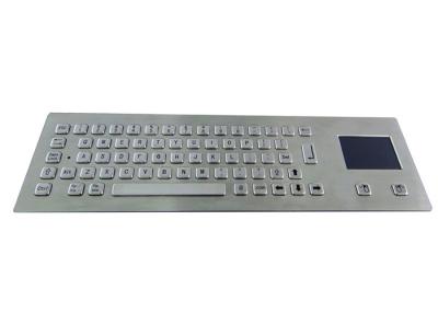 China FCC PS/2 SUS304 Industrial Keyboard With Touchpad for sale