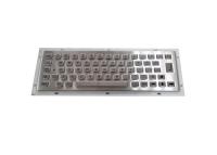 China PS/2 USB 64 Keys Stainless Steel Keyboard For Information Kiosk for sale