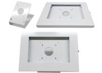 China Powder Coated Cold Rolled Steel Tablet Security Kiosk Rugged Metal Ipad Kiosk Holder for sale