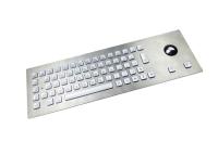 China 64 Backlight Keys Illuminated Metal Keyboard Panel Mounted Waterproof IP65 for sale