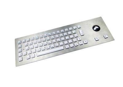 China 64 Backlight Keys Illuminated Metal Keyboard Panel Mounted Waterproof IP65 for sale