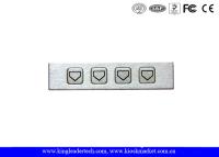 China Steel Rugged Industrial Numeric Keypad Metal Number Keypad Functional With 4 Keys for sale