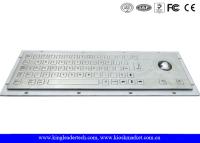 China Rugged 65 Keys Industrial Kiosk Keyboard With Short Keys And Trackball for sale