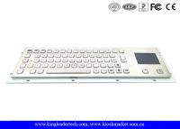 China Brushed Stainless Steel Industrial Keyboard With Touchpad IP65 With 64 Keys for sale