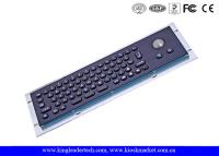 China 66 Keys Black Metal Keyboard Aluminum Alloy Back Panel With Optical Trackball for sale