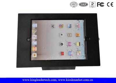 China Desktop Black 9.7Inch Ipad Kiosk Enclosure With Security Lock For Anti-Theft for sale