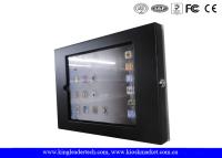 China Wall Mounting Matt Black Ipad Kiosk Enclosure , Made Of Rugged Metal With Powder Coated for sale