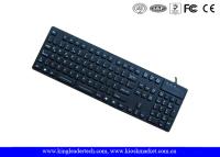 China Super Slim Waterproof Silicone Keyboard With FN Keys And Numeric Keypad In USB Interface for sale