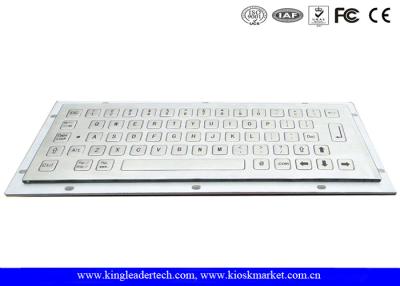 China Short Travel Keys Kiosk Stainless Steel Panel Mount Keyboard Rugged IP65 Rated for sale