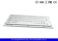 China Stainless Steel Industrial Mini Keyboard IP65 With 64 Short Travel Keys for sale