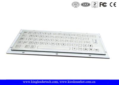 China Stainless Steel Industrial Mini Keyboard IP65 With 64 Short Travel Keys for sale