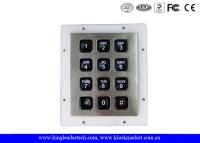 China Rugged IP65 Waterproof Backlit Metal Numeric Keypad For Low-Lit Environment In 3x4 Matrix for sale