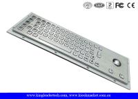 China Waterproof Kiosk Or Industrial Computer Keyboard With Flat Keys And Trackball for sale