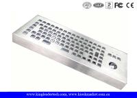 China Vandalism Industrial Computer Desktop Metal Keyboard With Trackball for sale
