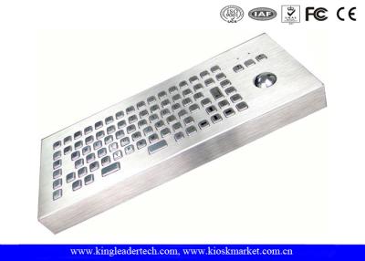 China Desktop Rugged Stainless Steel IP65 Rated Keyboard With 86 Full Travel Keys for sale