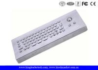 China IP65 Small Foot-Print Industrial Desktop Keyboard With Mini 25mm Diameter Trackball for sale