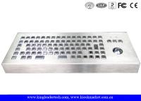 China Industrial Desktop Stainless Steel Keyboard 12 Keys F1 - F12 With Trackball for sale