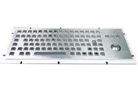 China Kiosk Industrial Stainless Steel Keyboard With Trackball for sale