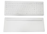 China Ergonomics Silicone Wireless Medical Keyboard 106 Keys With Back Pad for sale
