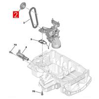 China Auto Parts 1.2T Oil Pump Drive Gear OE 9807407480 For PEUGEOT 2008 308 408 CITROEN C3XR C4L C4SHIJIA for sale