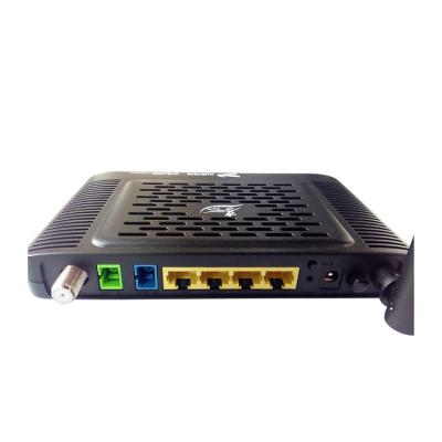 China Black FTTH GPON ONU 1GE 3FE WiFi CATV Optical Network Unit 12V DC for sale