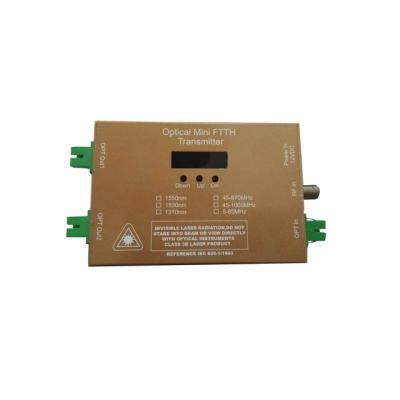 China 1310nm CATV Mini Laser Transmitter 10mW 12mW DC Optical Transmitter 47-1000MHz for sale